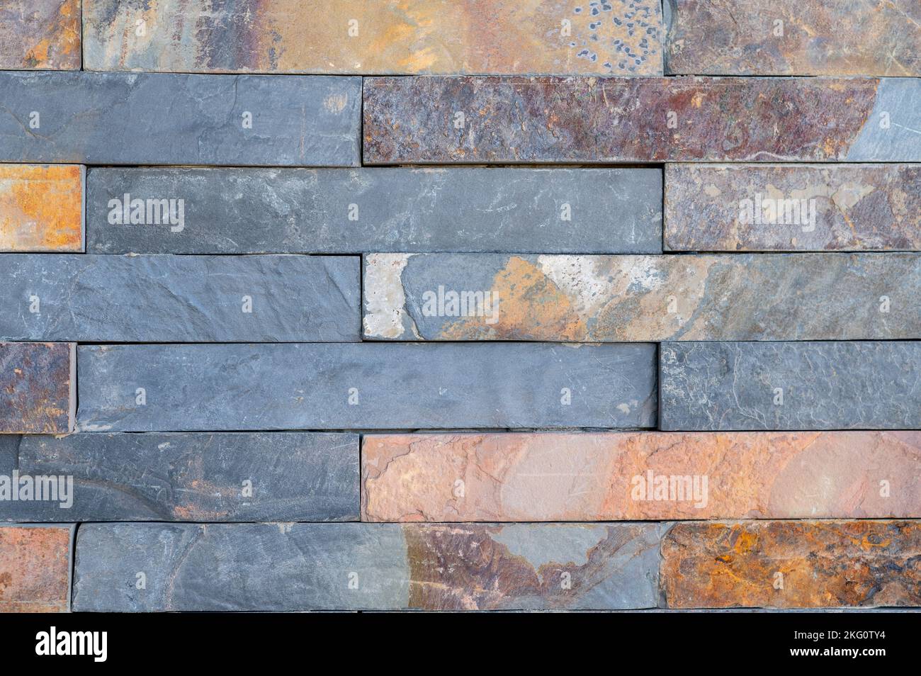 Stone bricks on display at retailer Stock Photo - Alamy