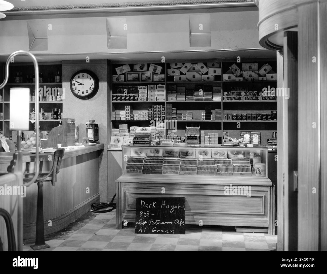 Reference Photo of Cafe Set for EDWARD G. ROBINSON and GENEVIEVE TOBIN ...