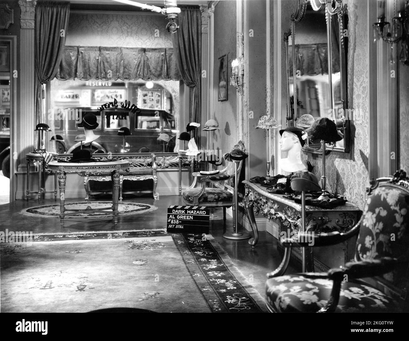 Reference Photo of Hat Shop Set for EDWARD G. ROBINSON and GENEVIEVE ...