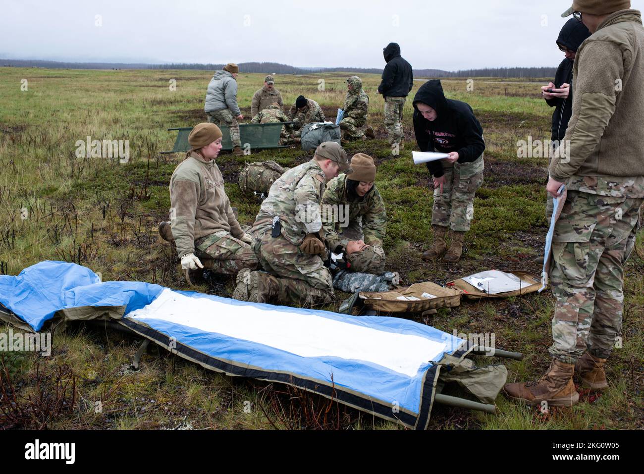 U.S. Airmen from across the 673d Medical Group render tactical combat ...