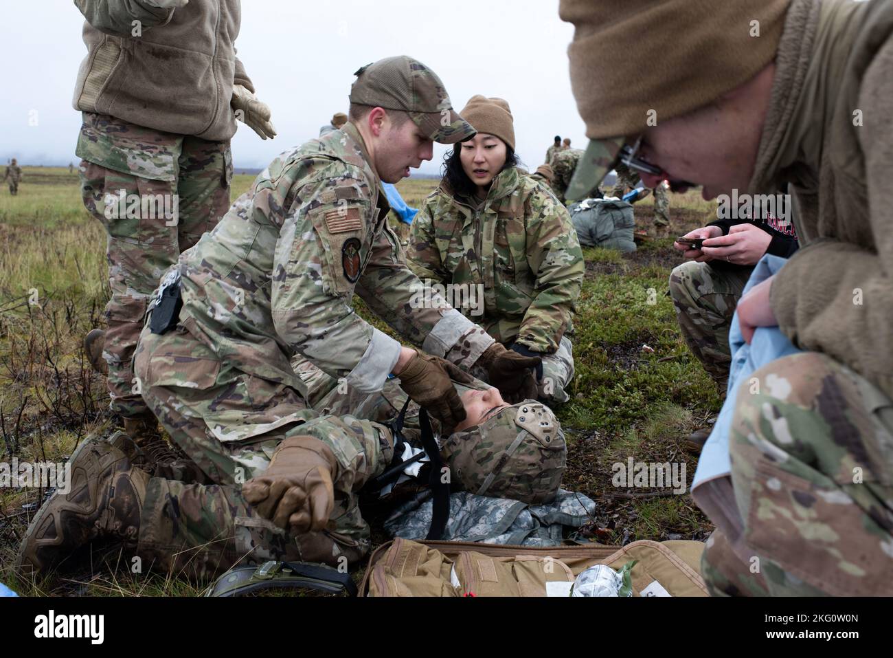 U.S. Airmen from across the 673d Medical Group render tactical combat ...