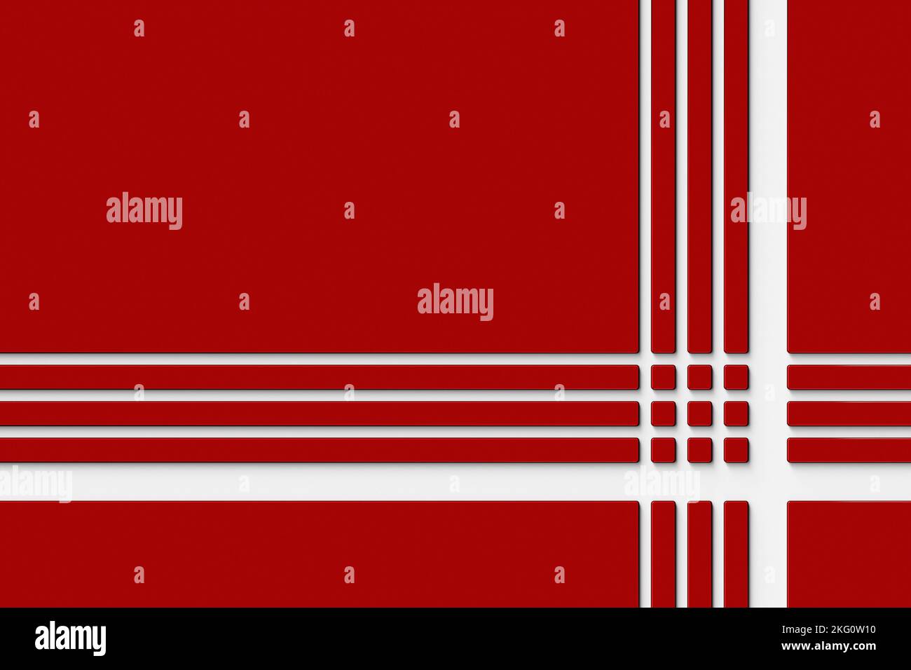 Red white plastic wall with groove line square shape, Modern ceramic ...