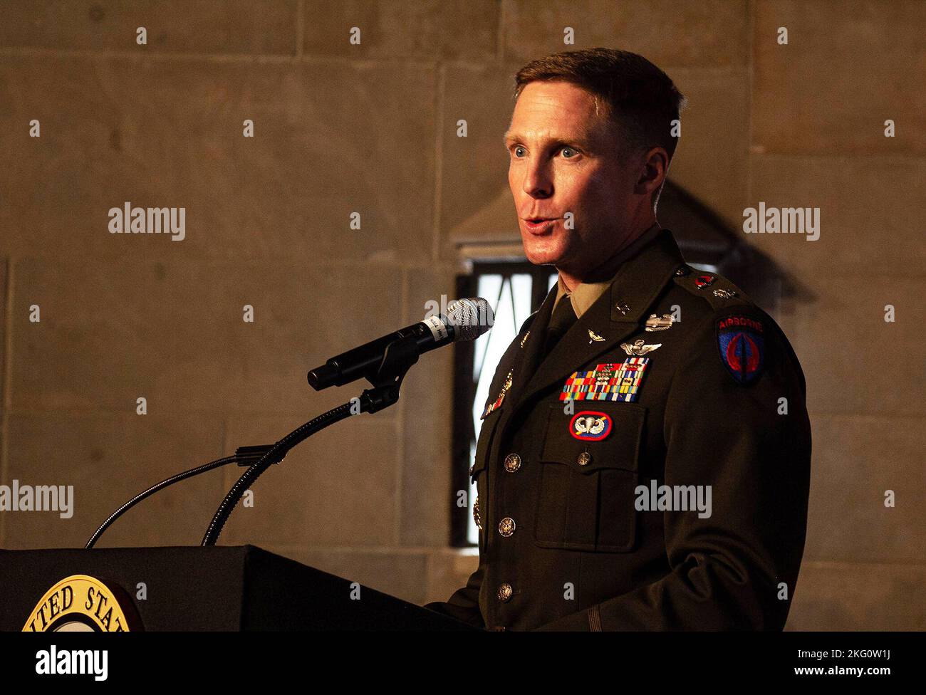 Lt. Col. Robert Beale gives an impassioned speech to the Corps of ...
