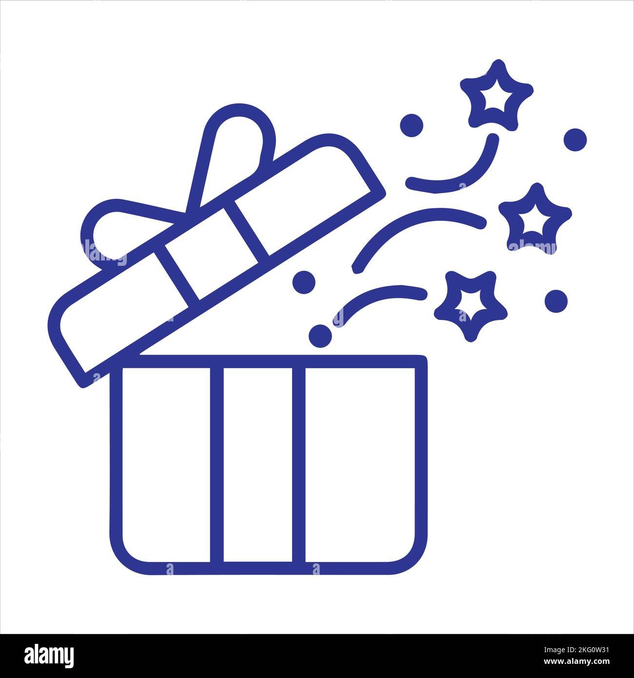 Gift box icon template black color editable. Gift box icon symbol Flat ...