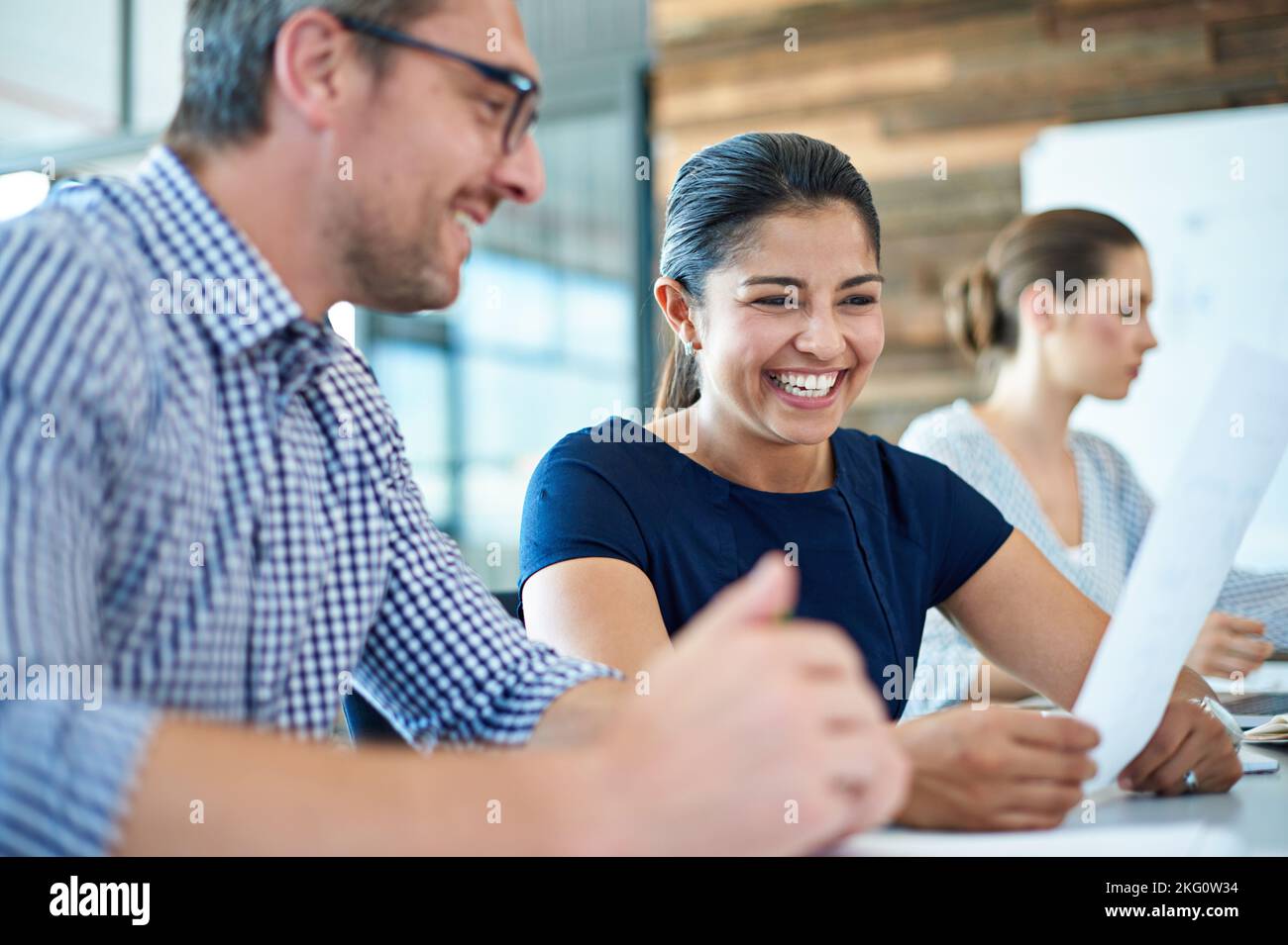 Time for some productive engagement. Smiling businesswoman enjoying an ...