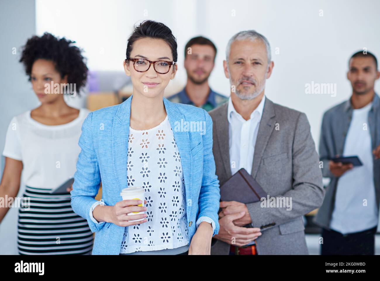 Diverse professionals. Portrait of a diverse group of businesspeople ...