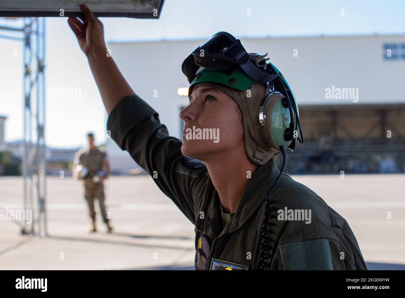 U.S. Marine Corps Sgt. Brooke Thompson, an avionics technician with ...