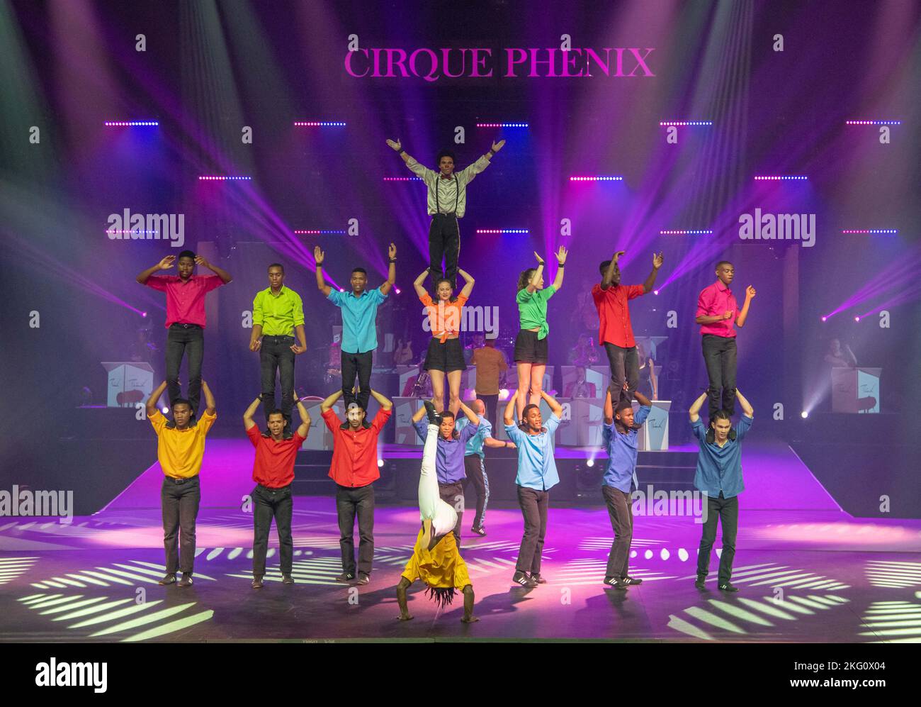 South African circus ZipZap performing their show Rhapsodie with Phenix ...