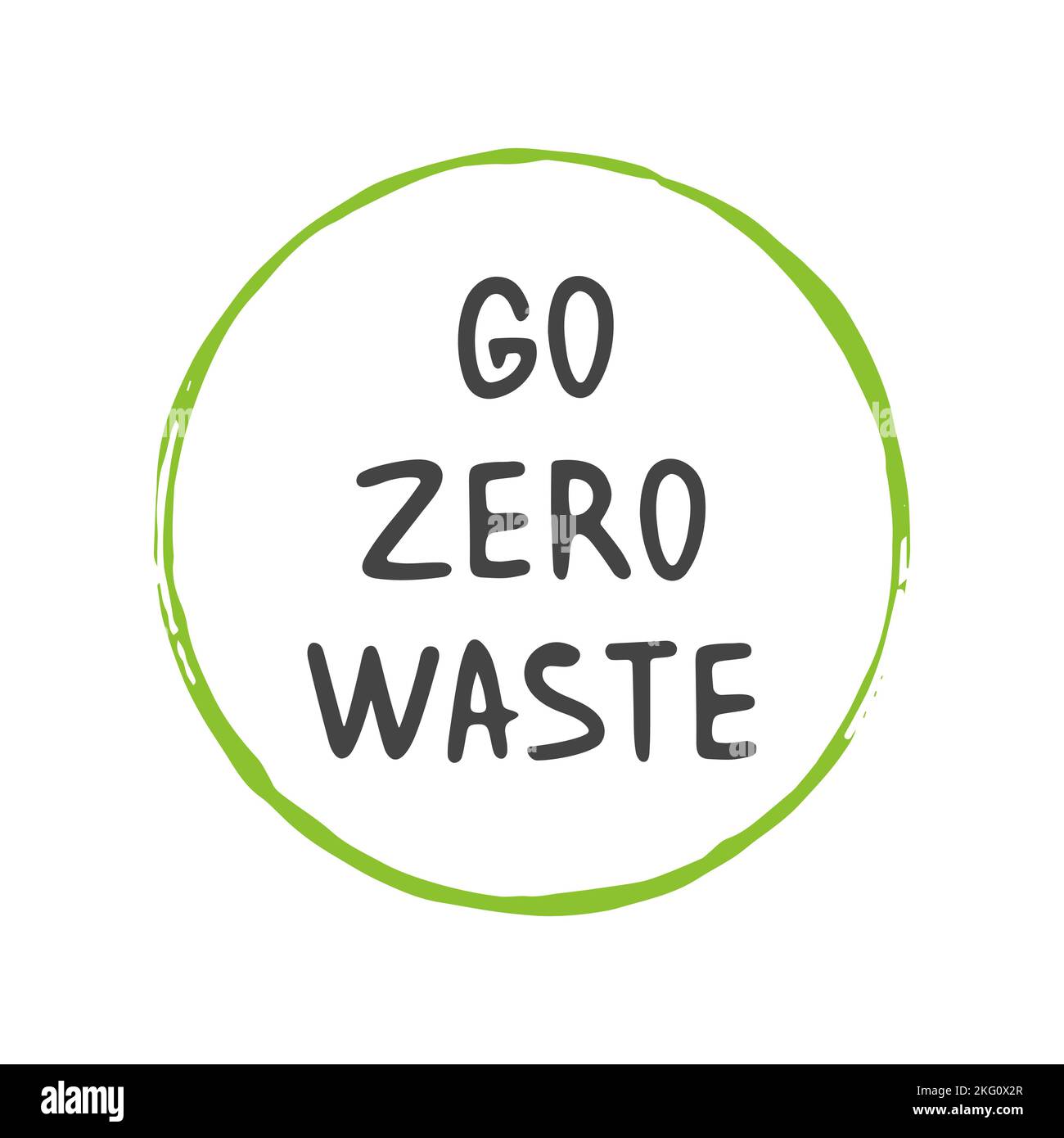 Vector Illustration. Go Zero Waste. Template for Poster and Banner ...