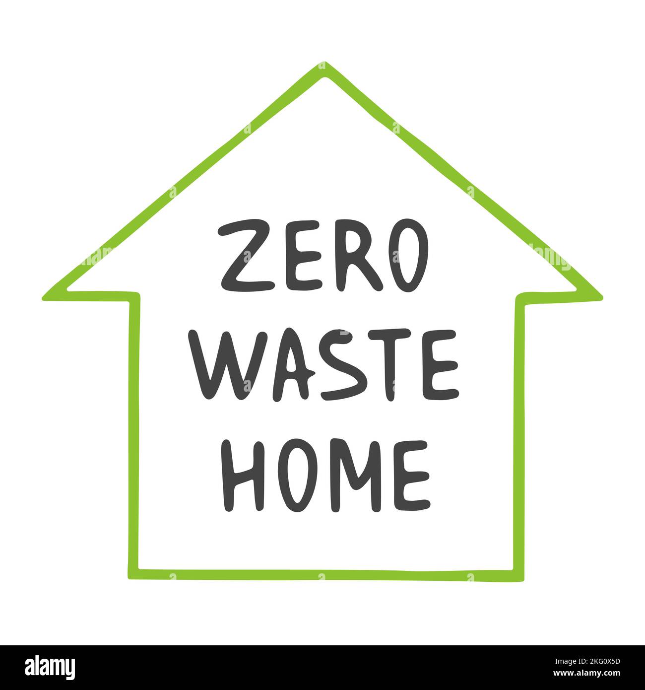 Vector Illustration. Zero Waste Home. Template for Poster and Banner. Ecological Lifestyle and ...