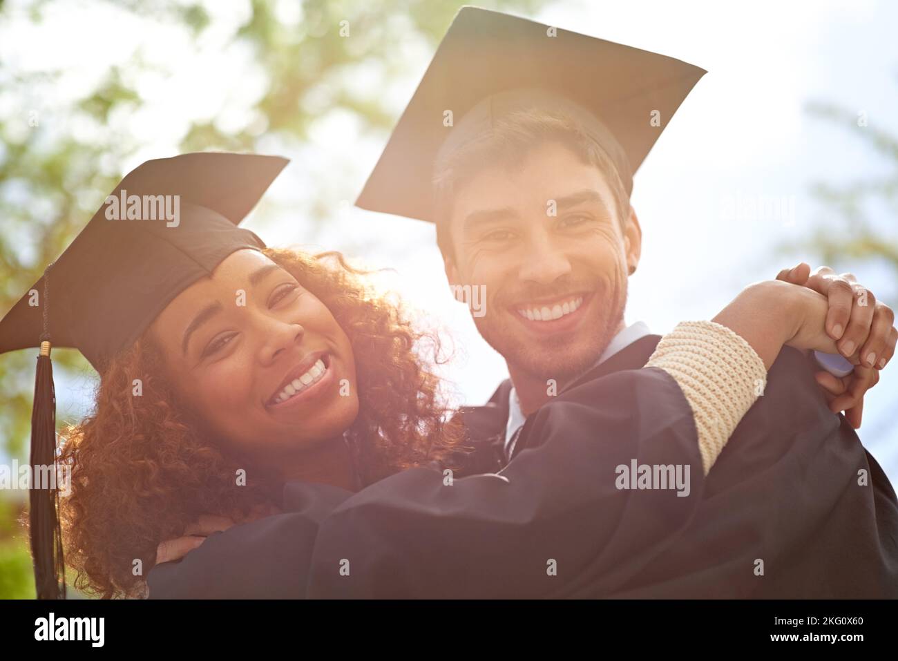 Our future is bright. university students on graduation day Stock Photo ...