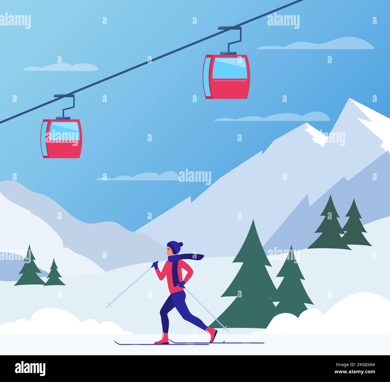 Lifts trees Stock Vector Images - Alamy