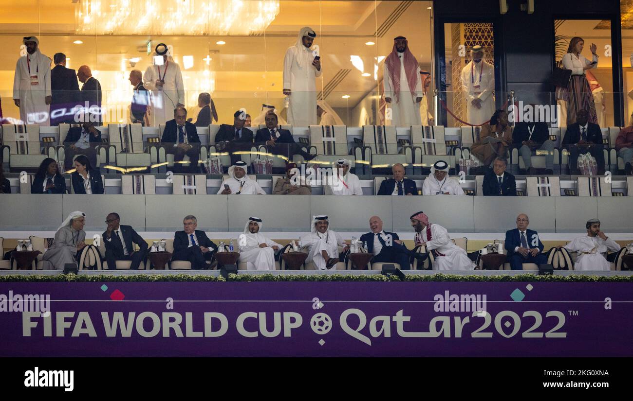 Doha, Qatar. 20th Nov, 2022. or 20.11.2022 IOS President Thomas Bach ...