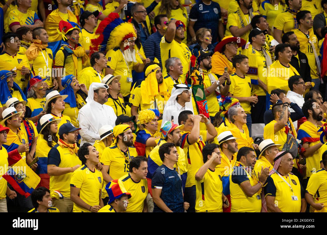 Doha, Qatar. 20th Nov, 2022. Qatar - Ecuador World Cup 2022 in Qatar ...