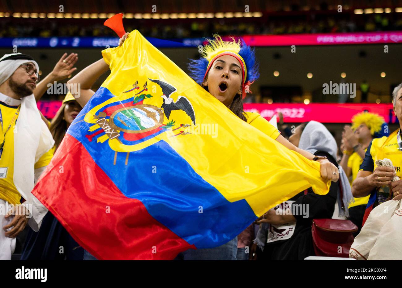 Doha, Qatar. 20th Nov, 2022. or 20.11.2022 Ecuador Fans Qatar - Ecuador ...