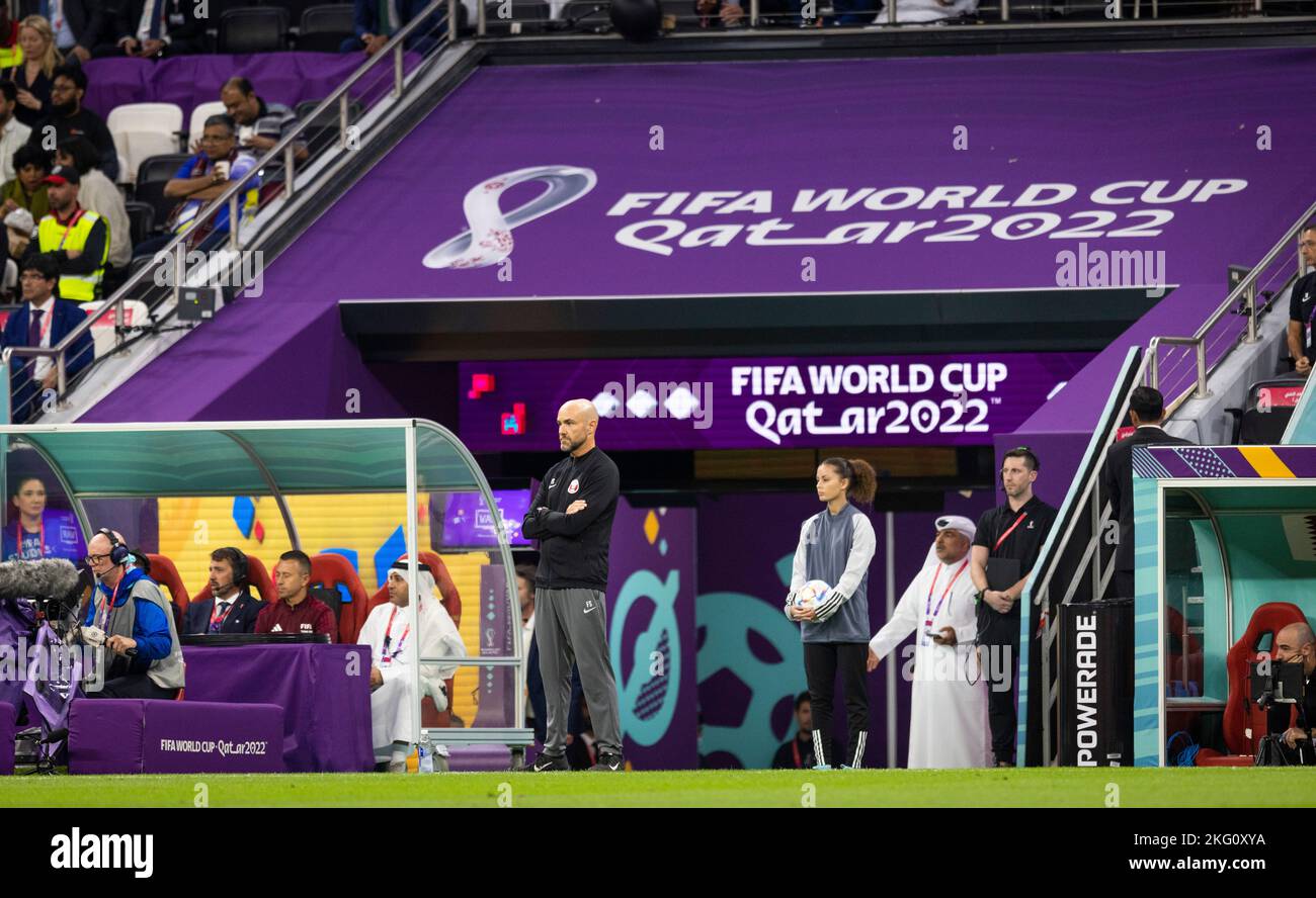 Doha, Qatar. 20th Nov, 2022. or 20.11.2022 Trainer Felix SANCHEZ (KAT ...