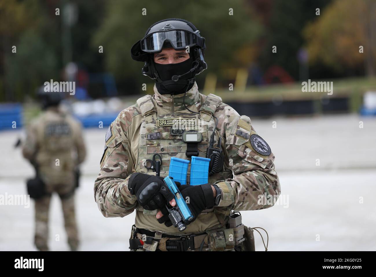 A member of the Special Support Units (SSU) of Bosnia-Herzegovina State ...