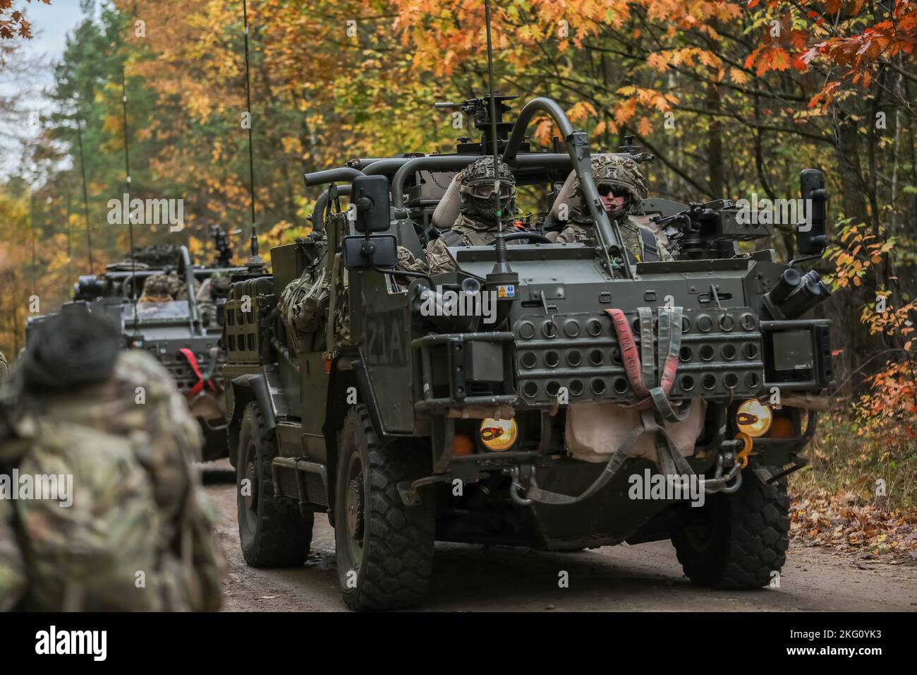 U.S. Soldiers assigned to Chaos Company, 3rd Battalion, 8th Cavalry ...