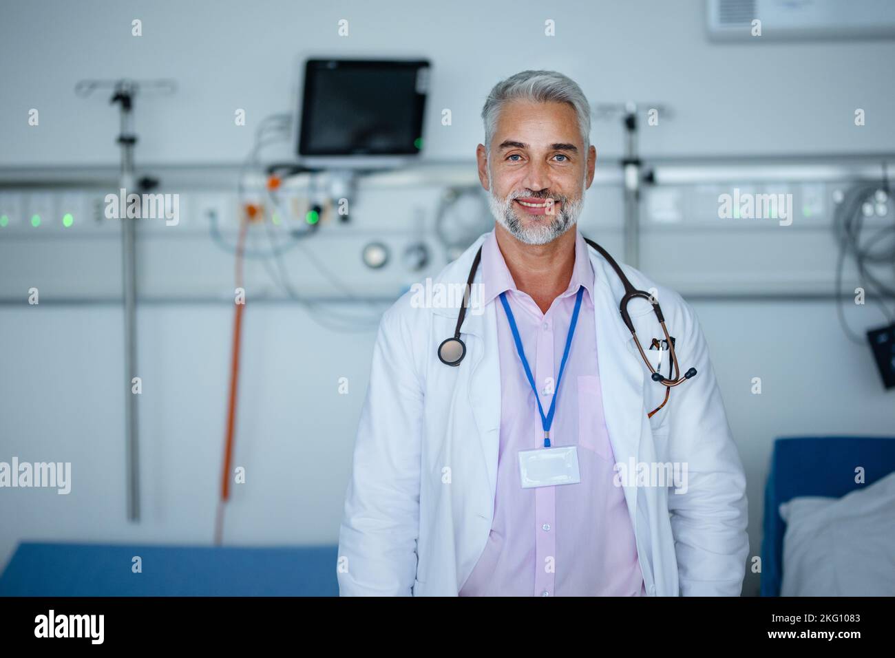 Portrait of happy doctor at hospital room Stock Photo - Alamy