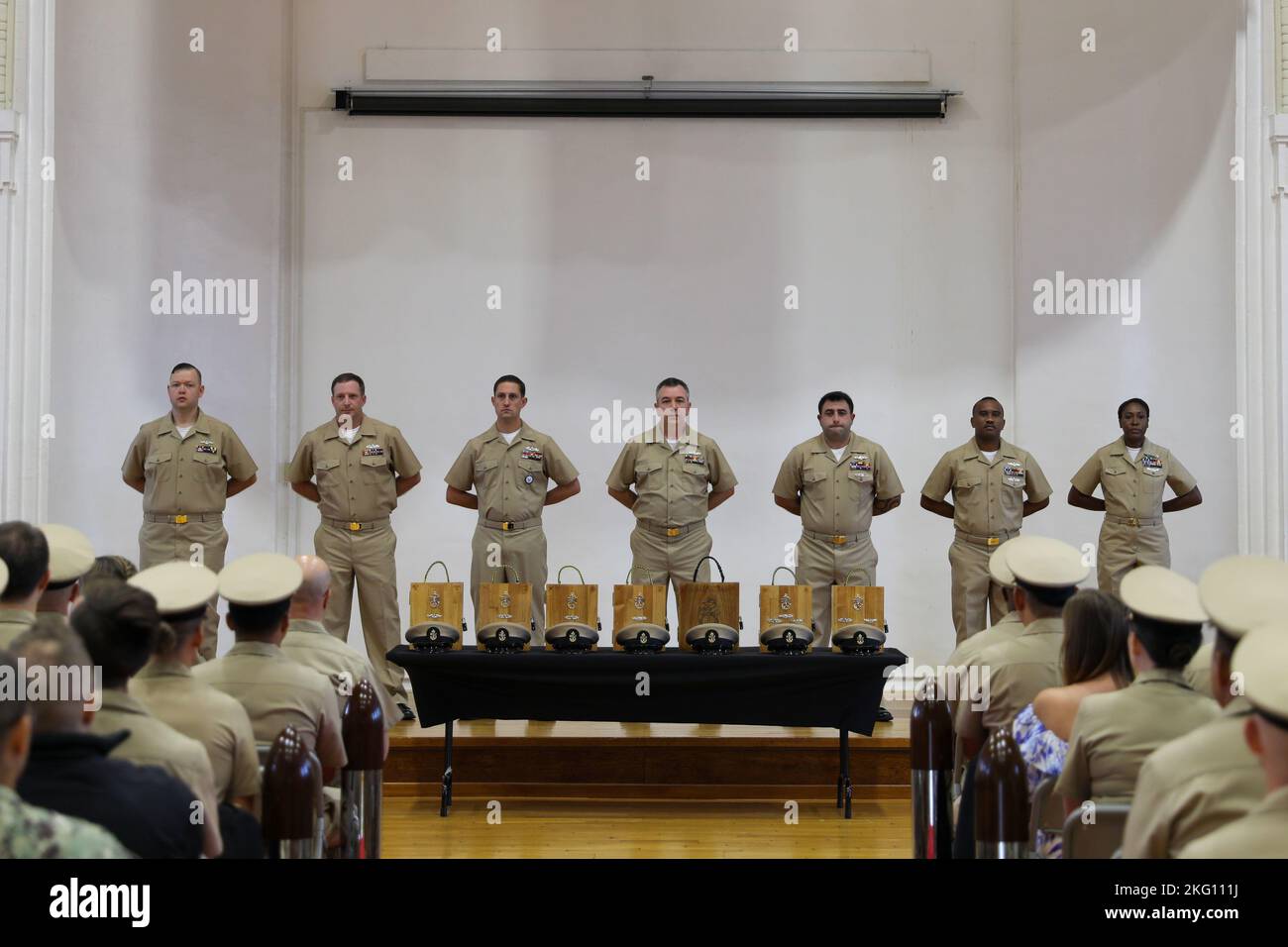 YOKOSUKA, Japan (Oct. 21, 2022) Chief Petty Officer Selects stand at ...