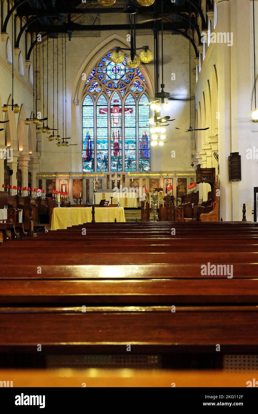 Interior architecture and design at Old St. Johns Cathedral, the oldest ...