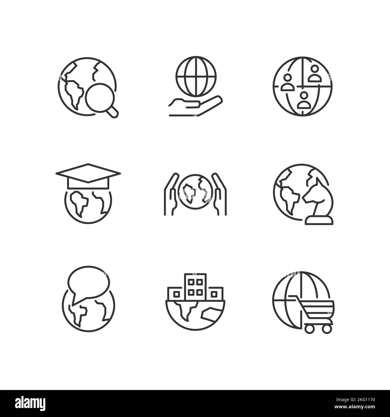 Global relationships Stock Vector Images - Alamy