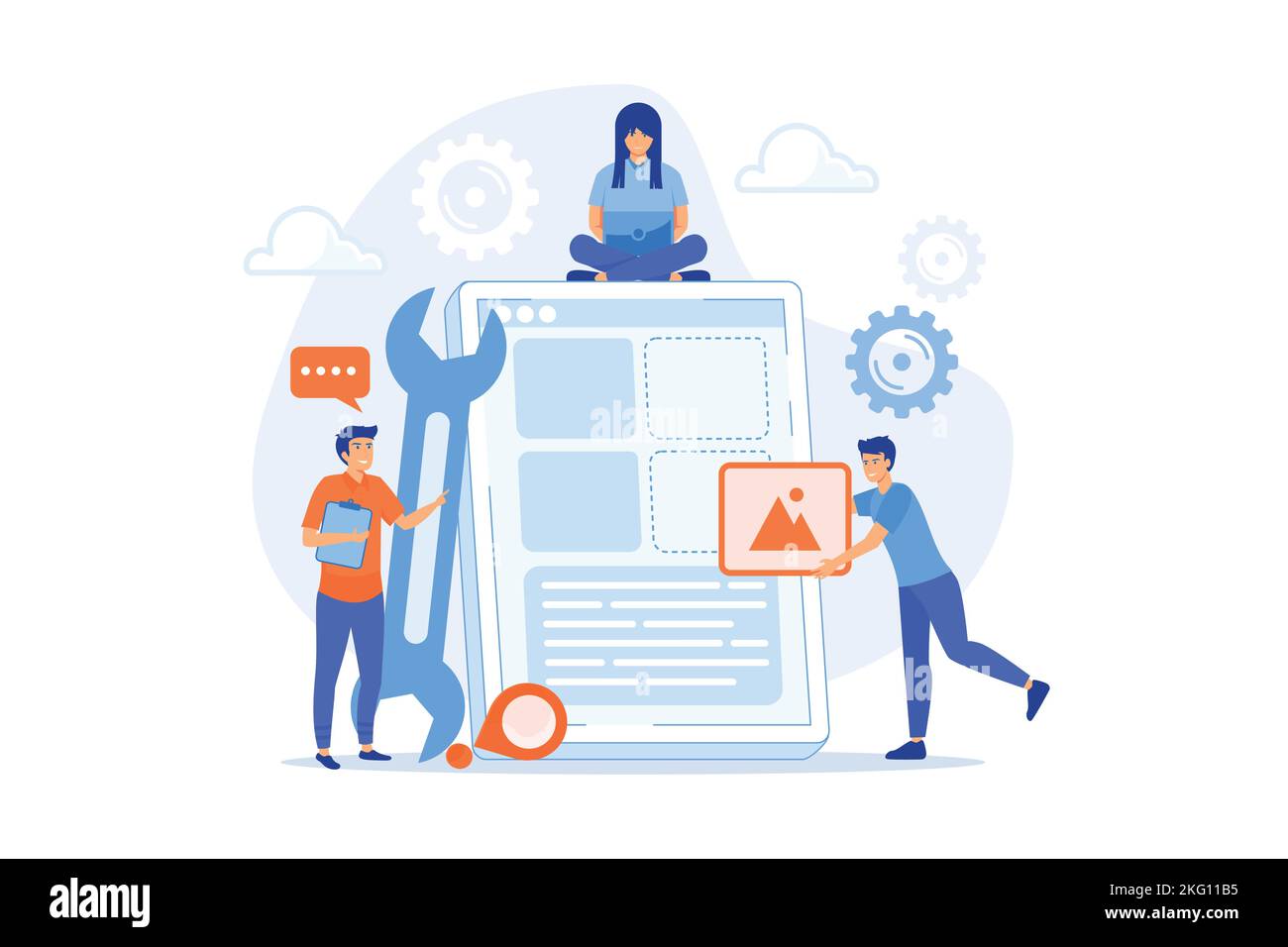 End User Development Background Stock Vector Images Alamy