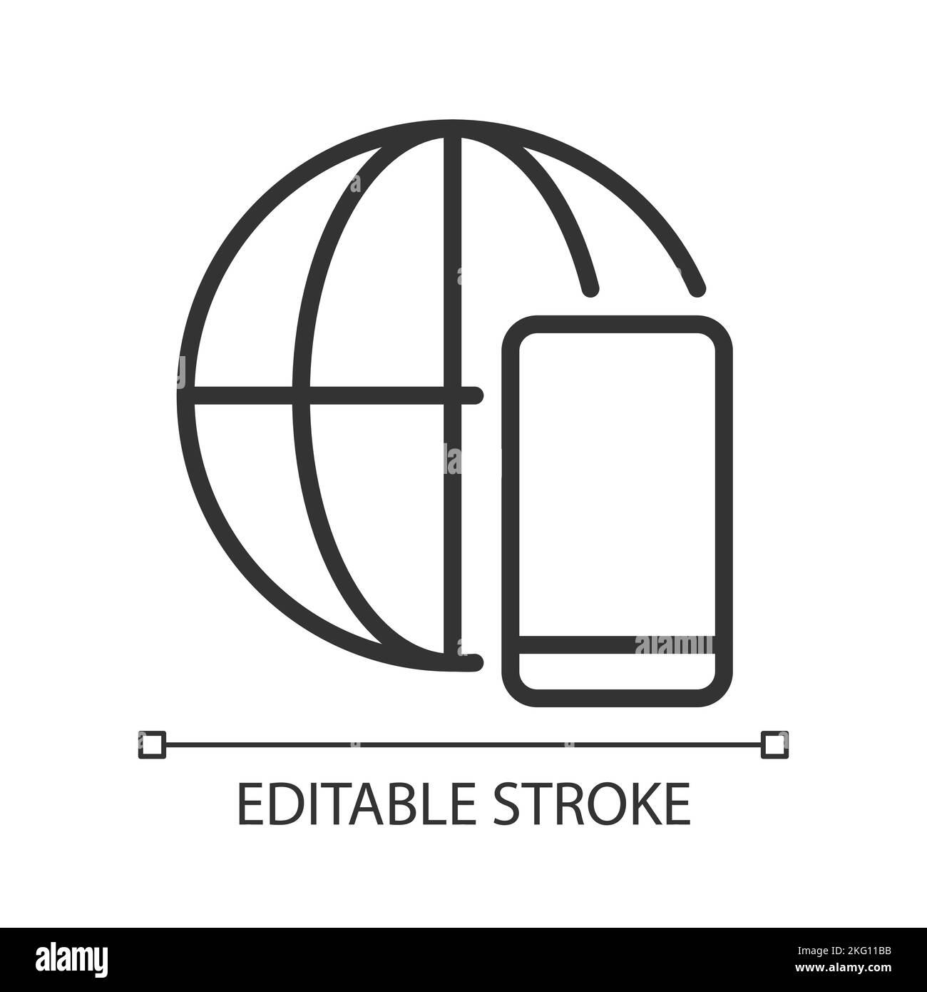 Communication pixel perfect linear Stock Vector Images - Alamy