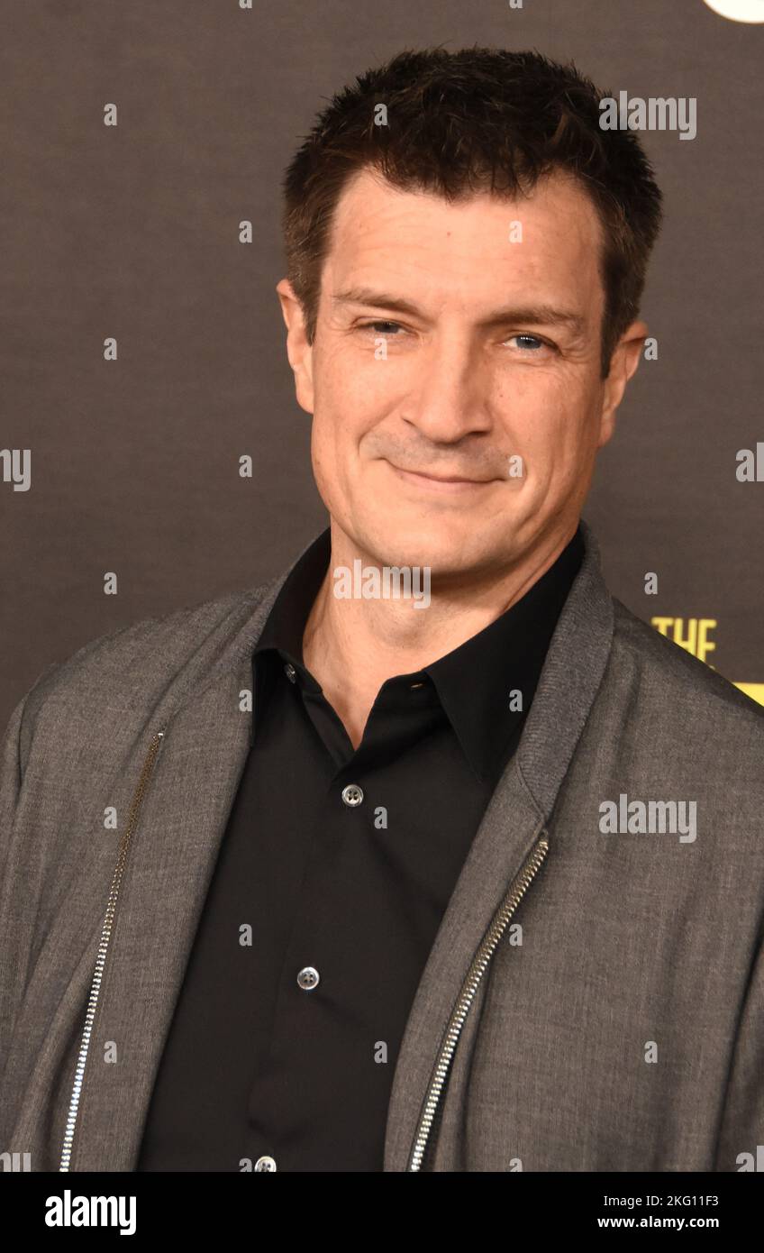Los Angeles, California, USA 20th November 2022 Actor Nathan Fillion ...