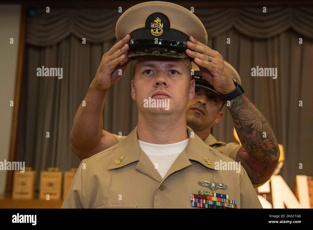Chief Aerographers Mate Joshua Smart, assigned to Mine Countermeasures ...