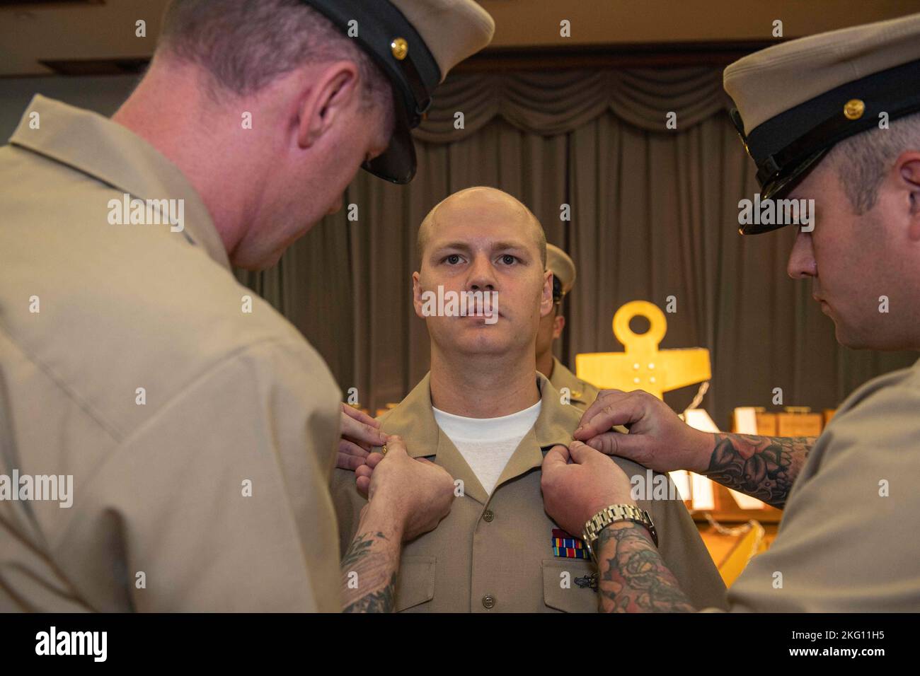 Chief Aerographers Mate Joshua Smart, assigned to Mine Countermeasures ...