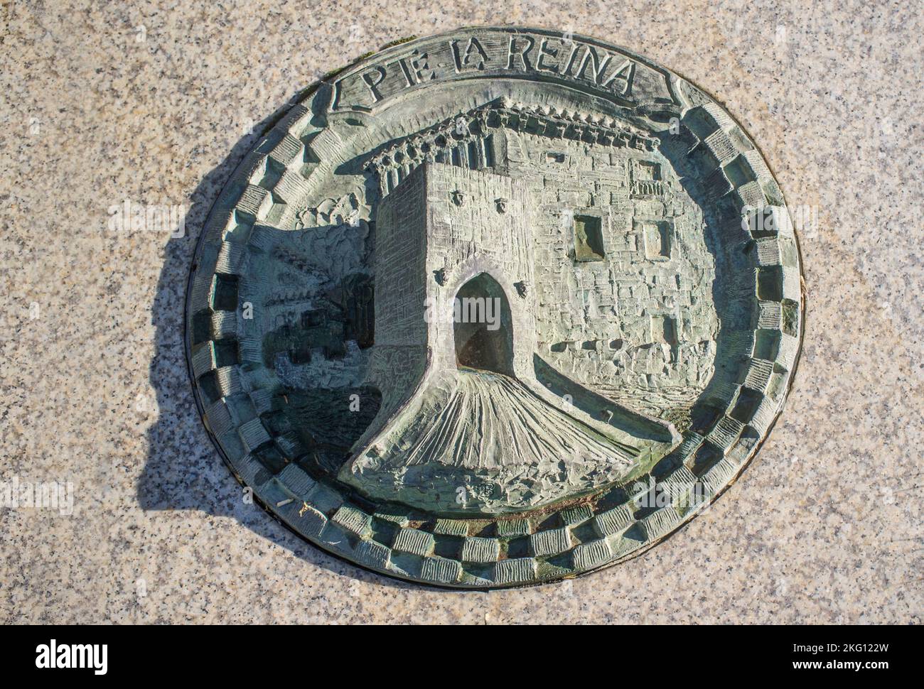 Convent of San Marcos at Leon City, Spain. Memorial medallion of Key ...
