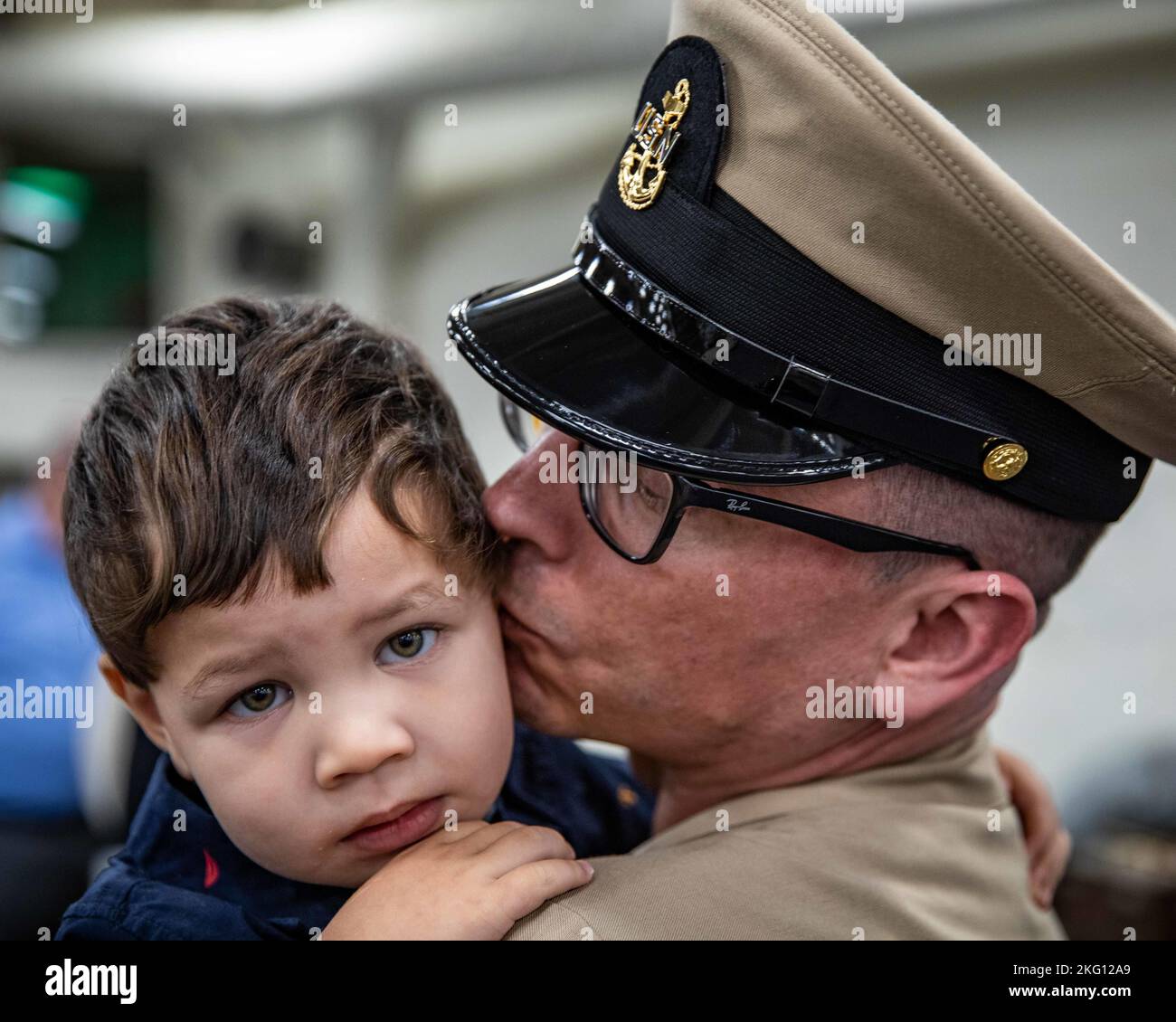 U.S. Navy Chief Operations Specialist Andrew Hollabaugh, assigned to ...
