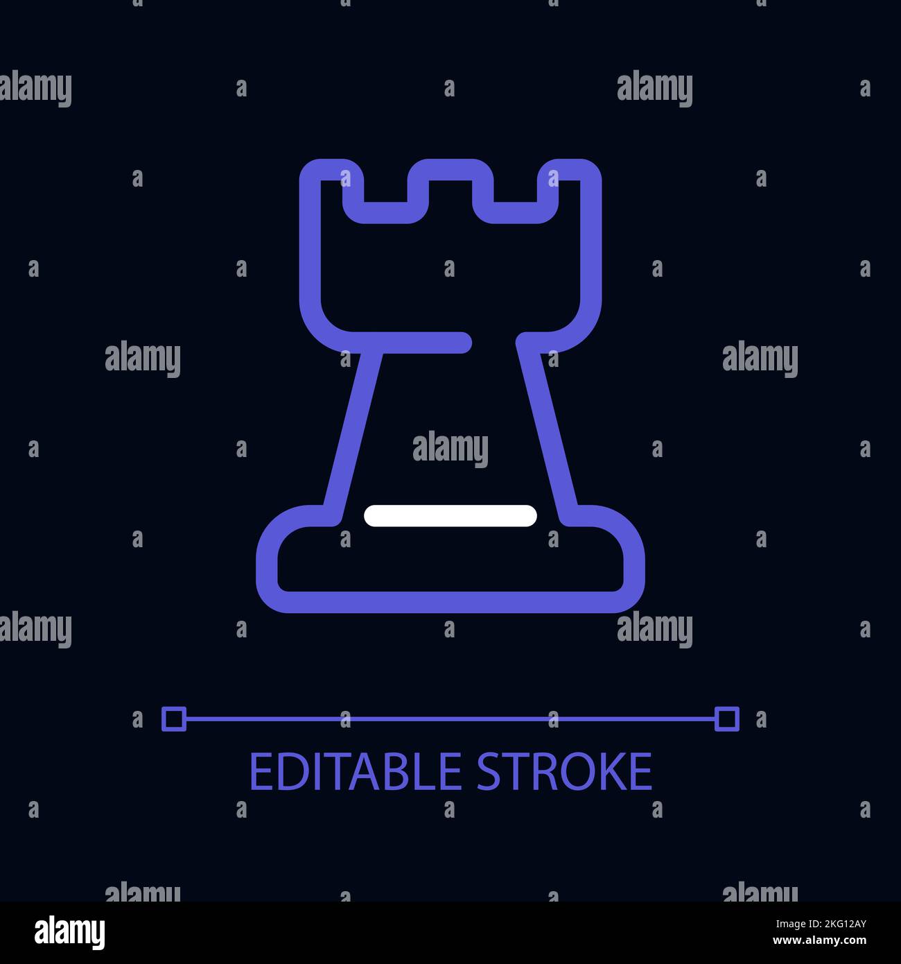 Business strategy pixel perfect color linear ui icon for dark theme ...