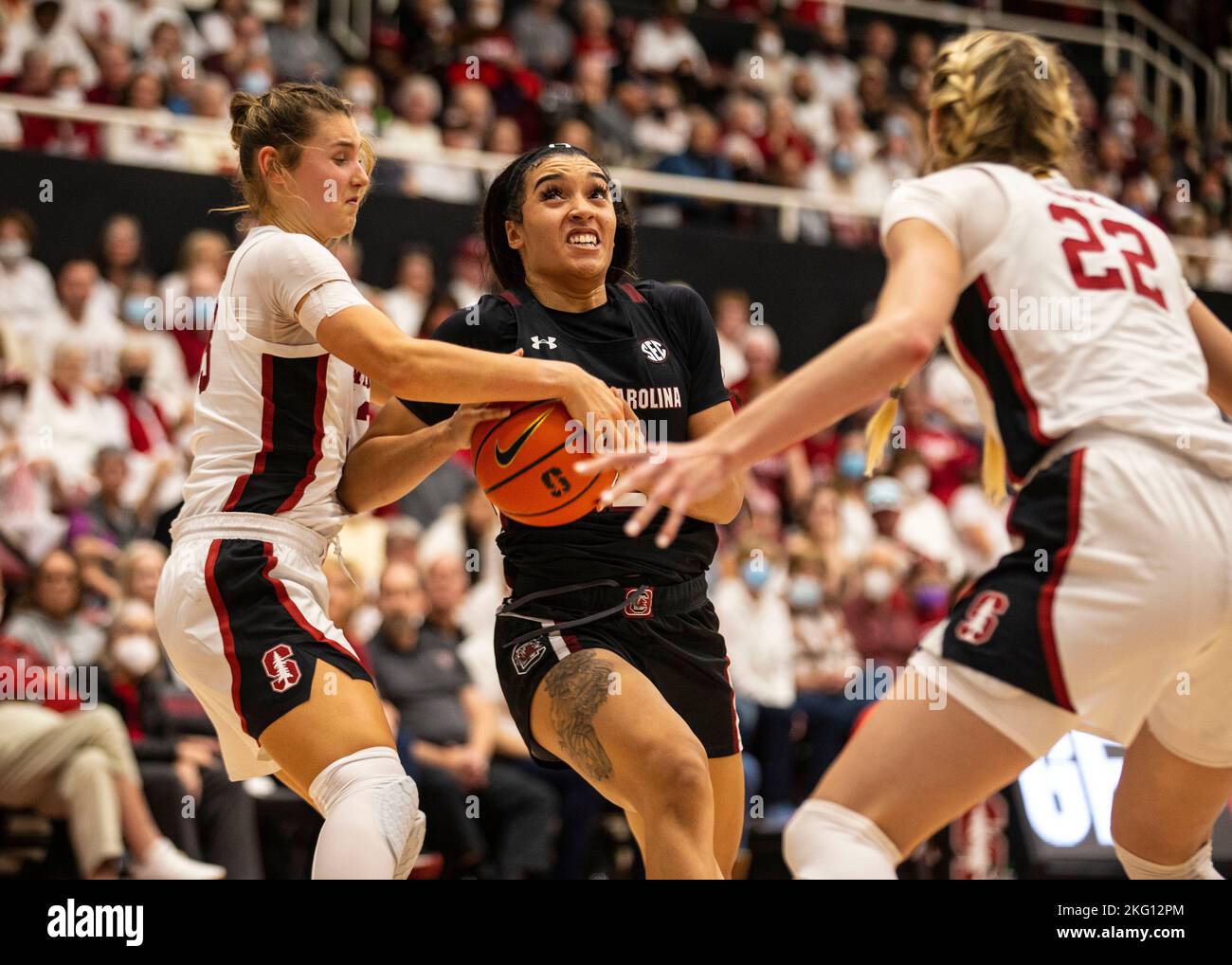 Maples Pavilion Stanford, CA. 20th Nov, 2022. CA, U.S.A. South Carolina ...
