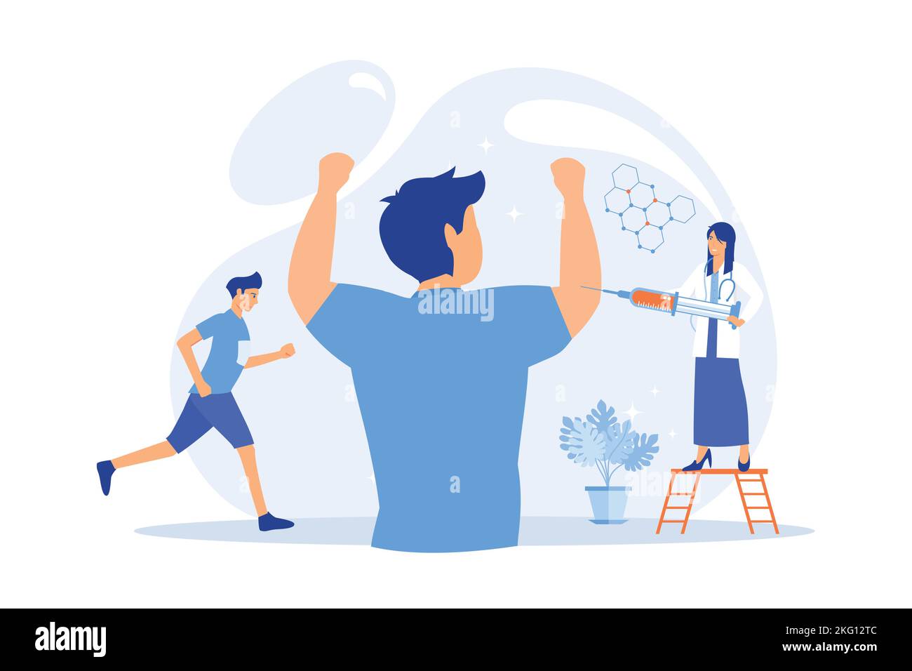 Doping in sport concept Stock Vector Images - Alamy