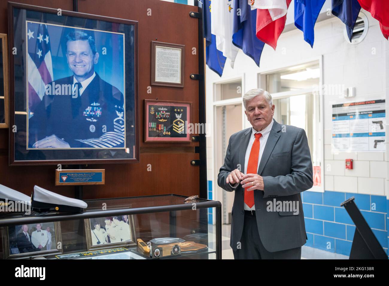 The 8th Master Chief Petty Officer of the Navy, John Hagan, visits ...