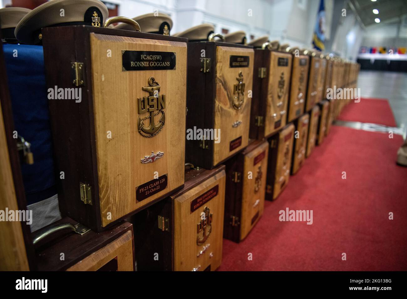 221021-N-LN782-1008 (Oct. 21, 2022) A row of chief petty officer (CPO ...