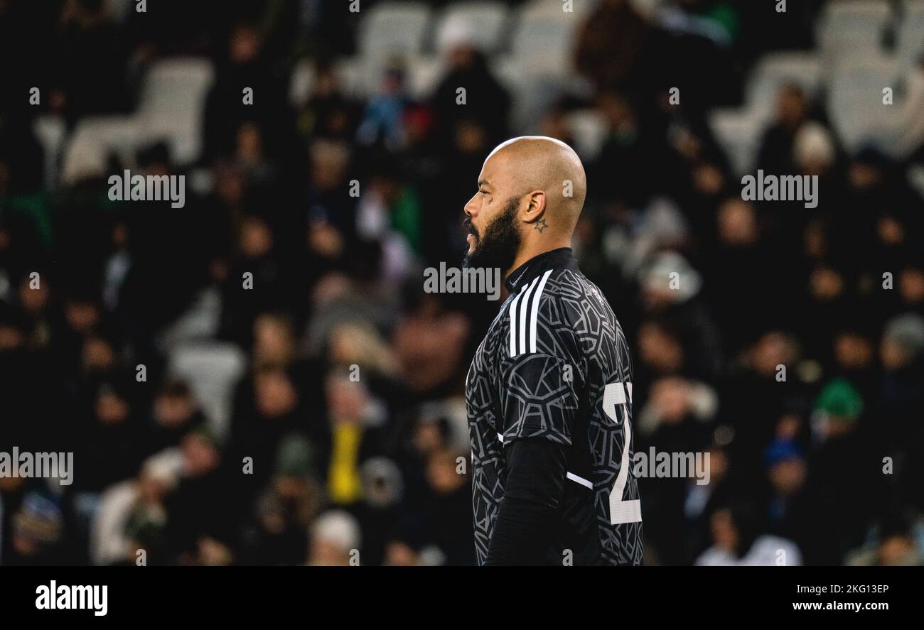 Malmoe, Sweden. 19th, November 2022. Goalkeeper Raïs M'Bohli (23) of ...