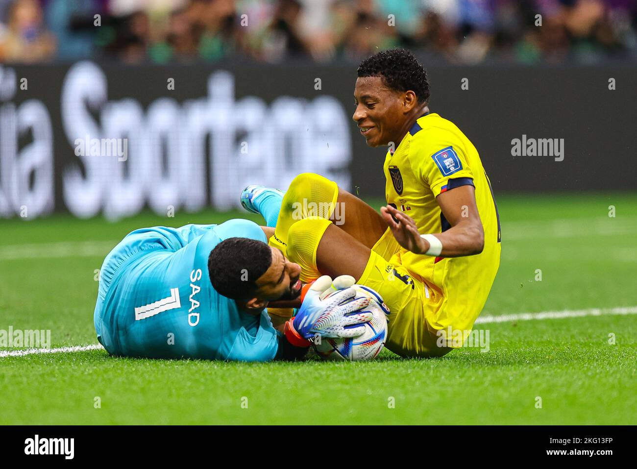 Mohammed Alyami during the FIFA World Cup Qatar 2022 Group A match ...