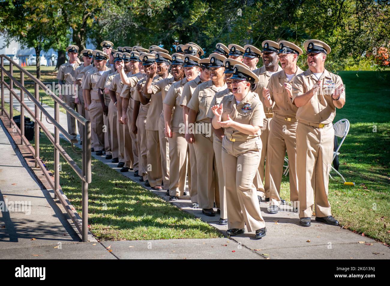 NORFOLK (Oct. 21, 2022) FY23 Chief Petty Officers applaud the final ...