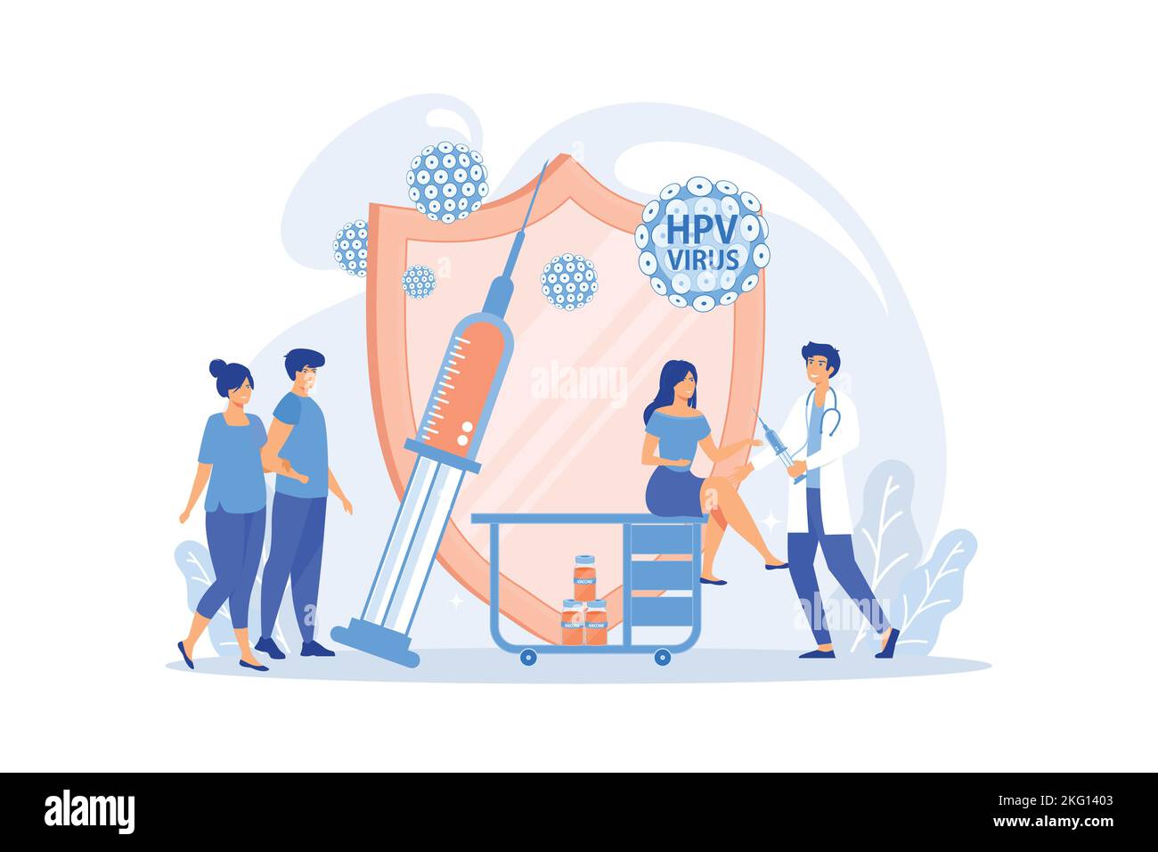 HPV infection medication. Virus prevention. HPV vaccination, protecting ...