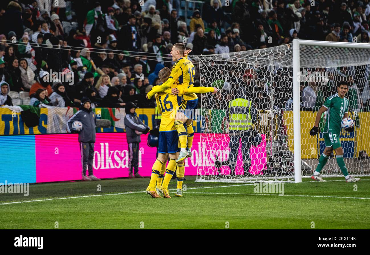 Malmoe, Sweden. 19th, November 2022. Viktor Claesson (7) of Sweden ...