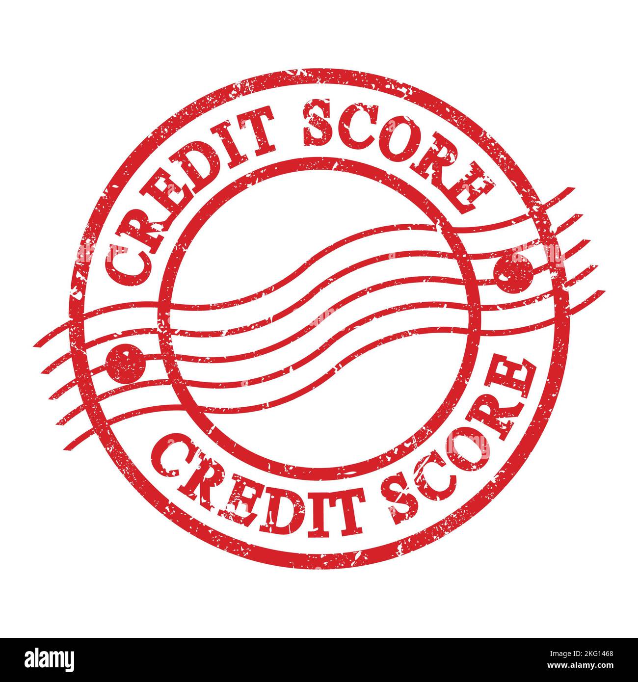 CREDIT SCORE, text written on red grungy postal stamp Stock Photo - Alamy