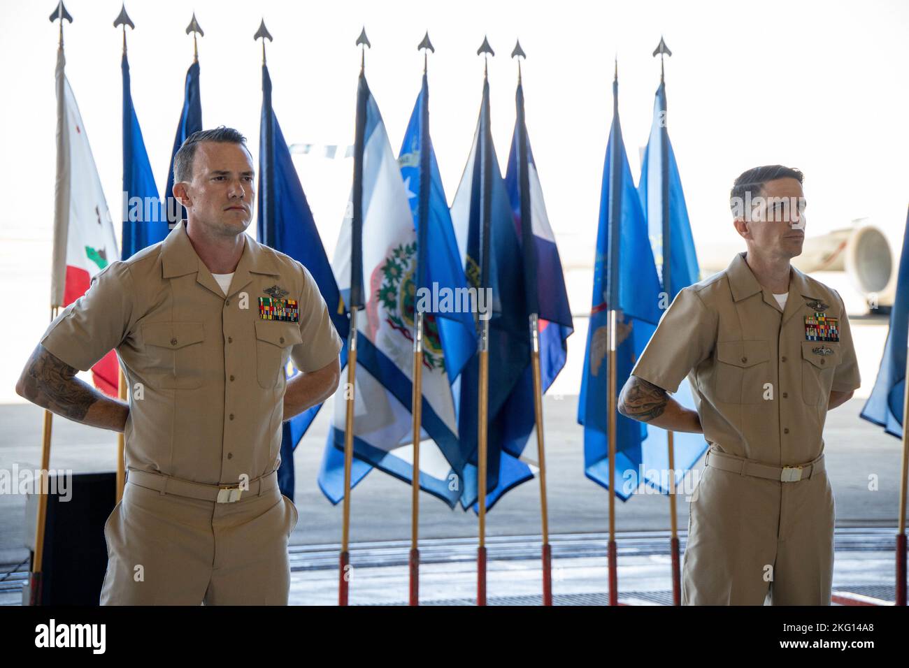 U.S. Navy Sailors participate in a chief petty officer pinning ceremony ...