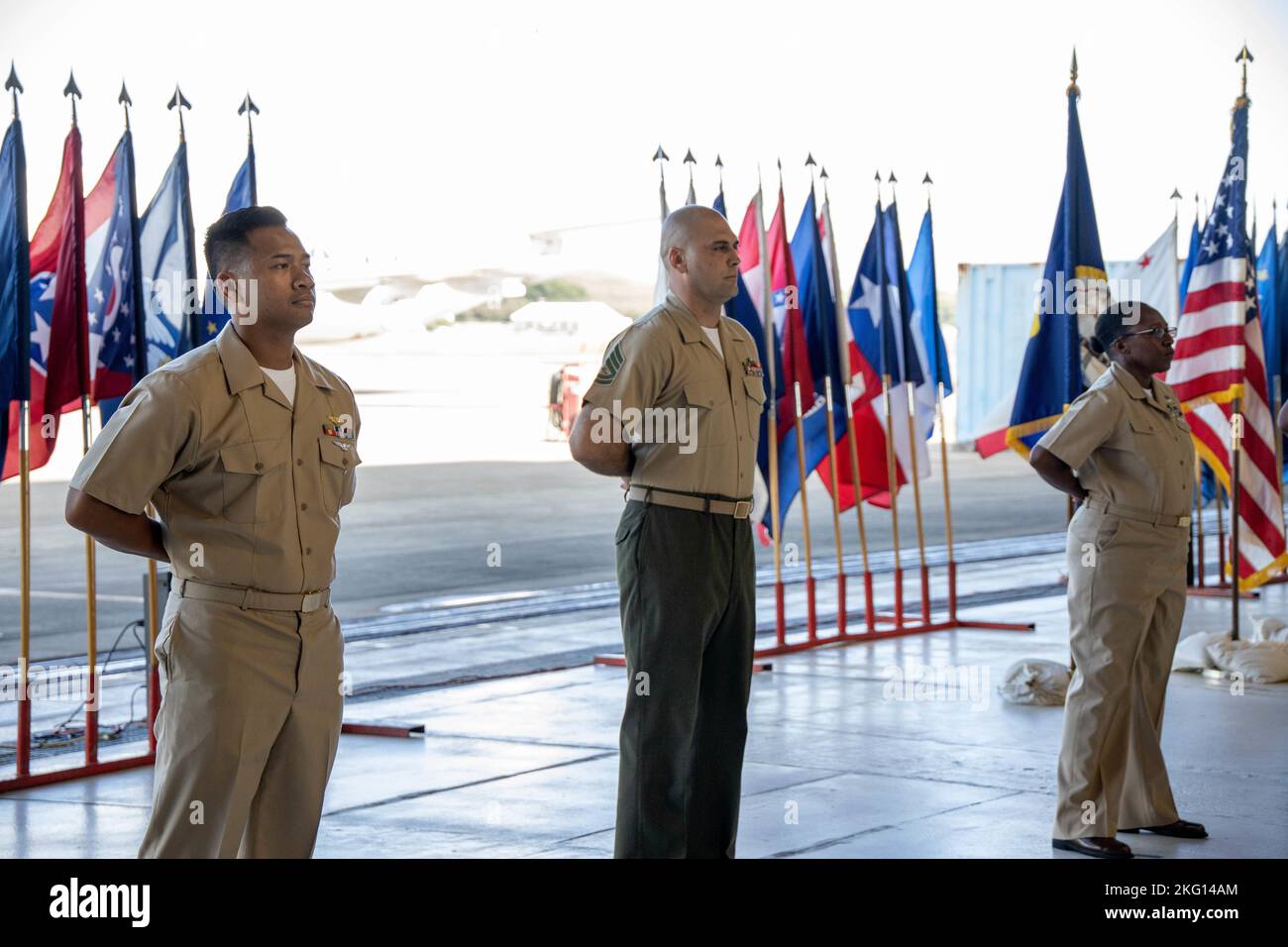 U.S. Navy Sailors participate in a chief petty officer pinning ceremony ...