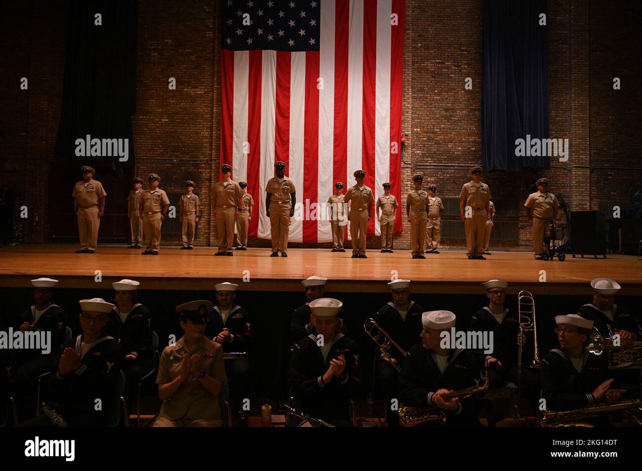 Sixteen of the U.S. Navy’s newly pinned Chief Petty Officers receive ...