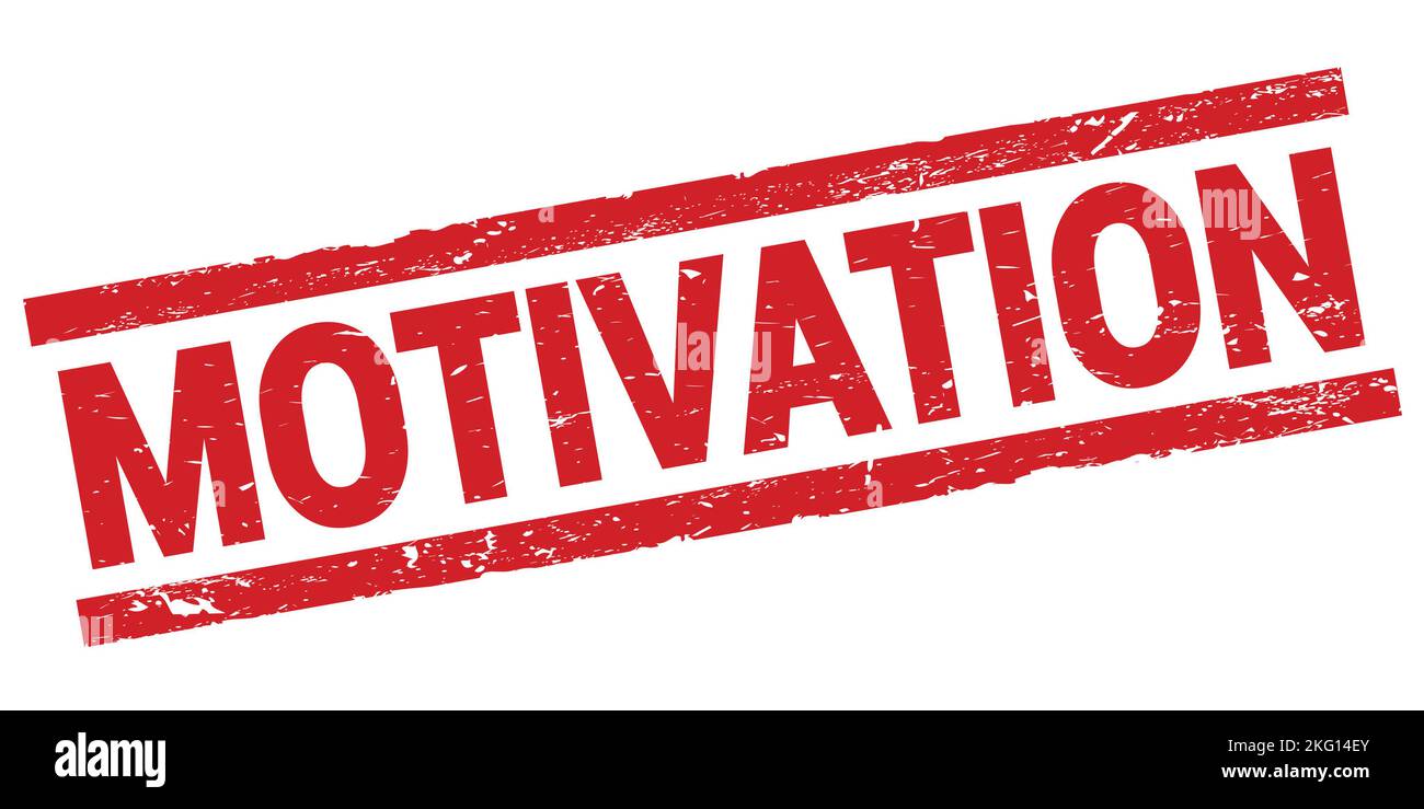 MOTIVATION text written on red rectangle stamp sign Stock Photo - Alamy