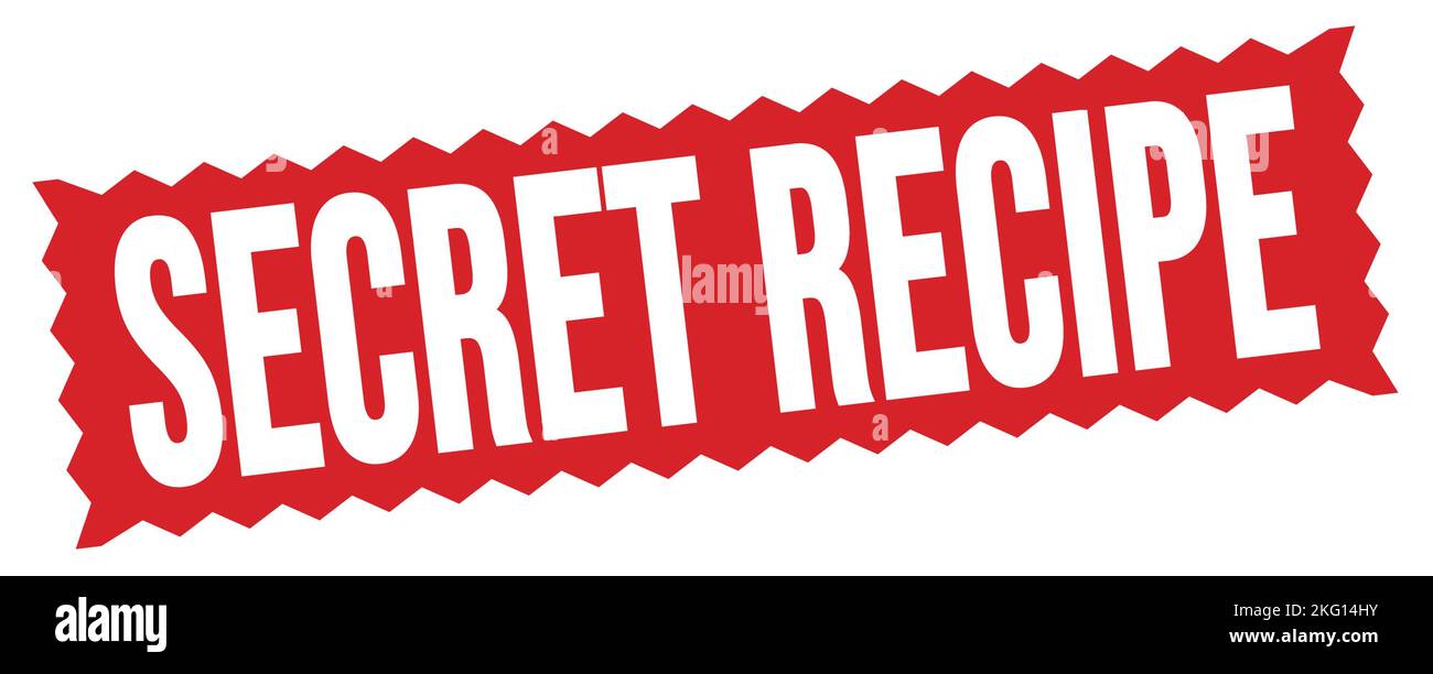 Secret recipe text hi-res stock photography and images - Alamy