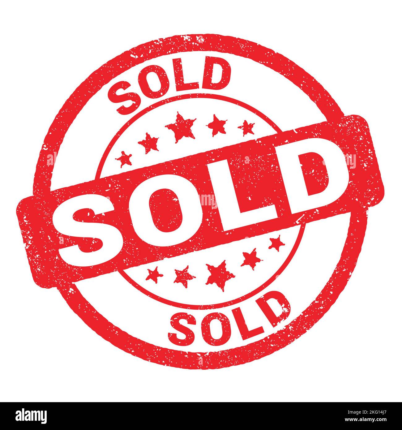 Red sold stamp logo hi-res stock photography and images - Alamy